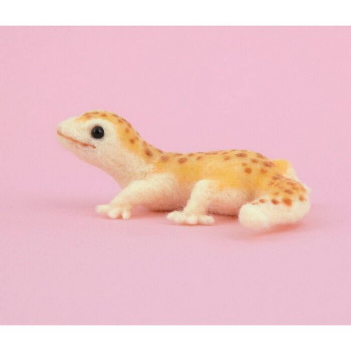Leopard Lizard DIY Handmade Wool Felt Kit - Japanese Kit Package H441 ...