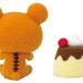 Needle Felting Rilakkuma Series DIY Brown Rilakkuma & Pudding - English ...