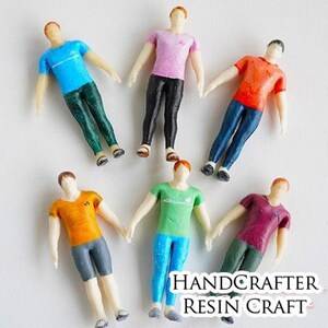 Miniature Figure Series 3D Human Man Type (large) 63mm Mold High ...