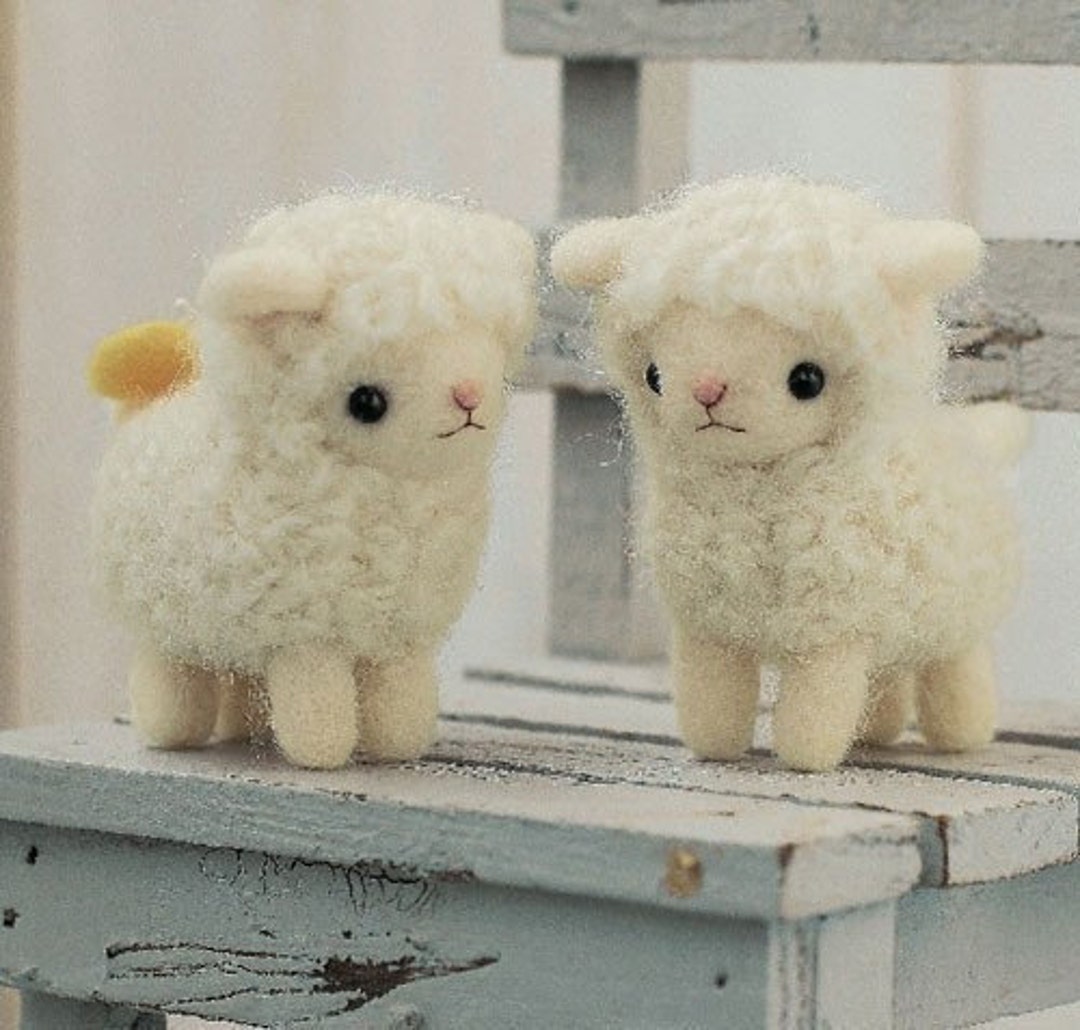 DIY Handmade Felt Wool Sheep Friends Japanese Kit Package - Etsy