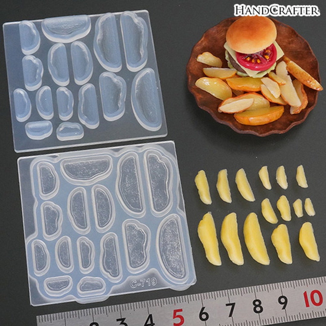 Lovely Food Series 3D Potato Wedges Mold High Quality Silicone Soft ...