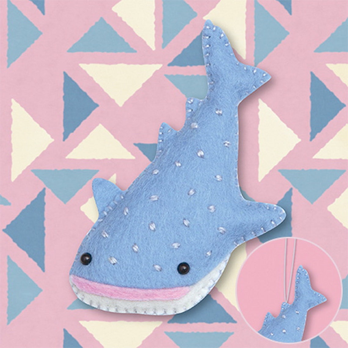 Shark DIY Hand-stitched Hand Sewing Nonwoven Fabric Material | Etsy