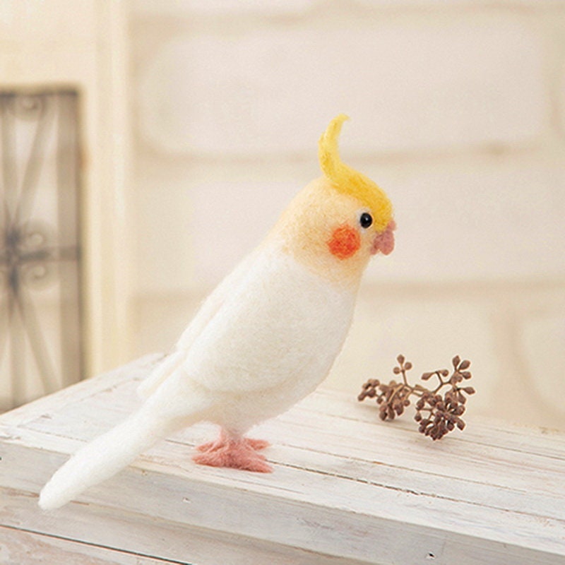 DIY Handmade Wool Felt Kit Cockatiel Japanese Kit Package - Etsy