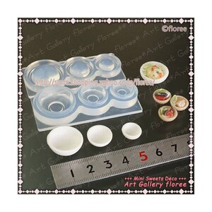 Miniature Series 3D Small Bowl Mold High Quality Silicone Soft Mold for ...