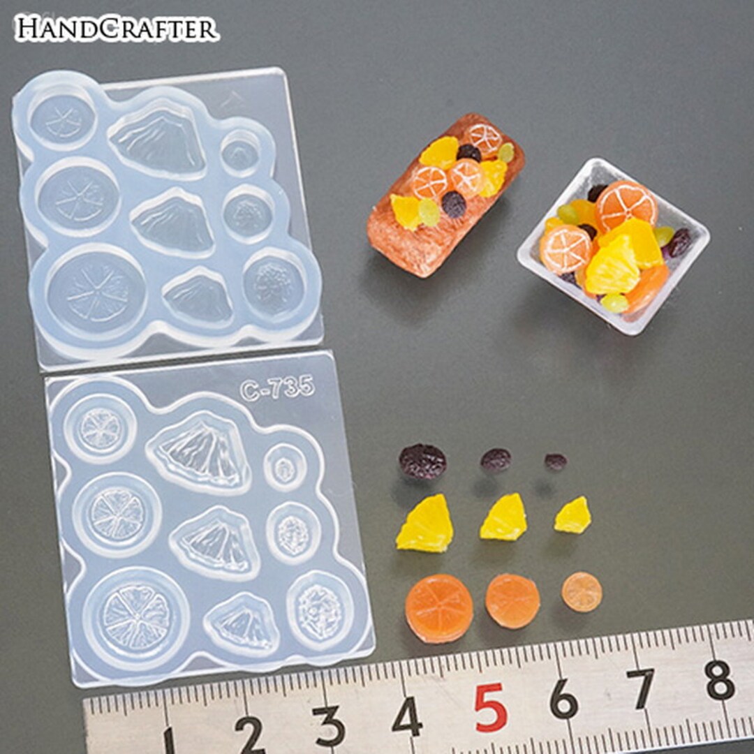 Lovely Sweets Mini 3D Orange and Raisin Mold High Quality Silicone Soft ...