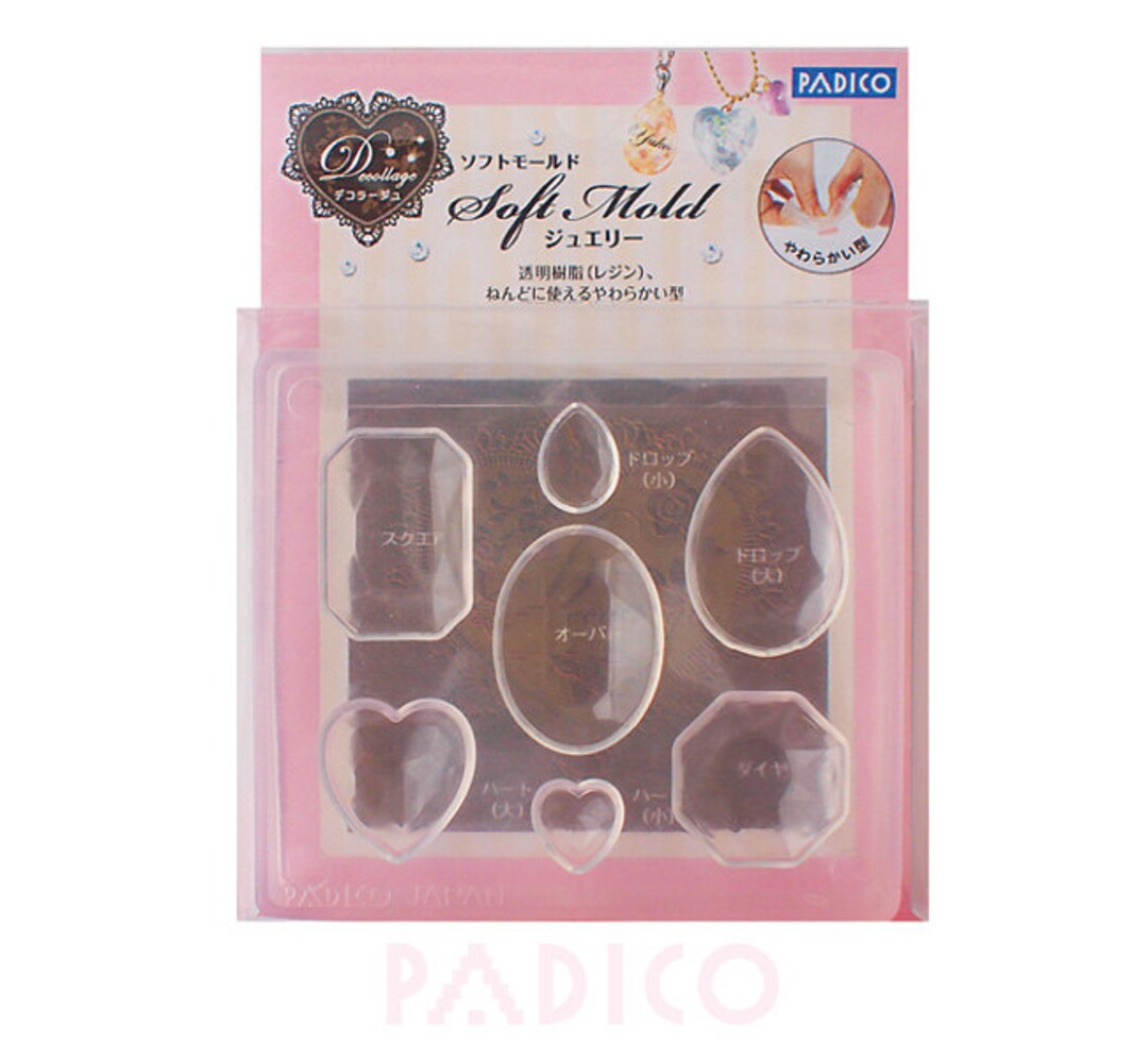 Padico Soft Clay and UV Resin Mold Jewelry (PP) From Japan ...