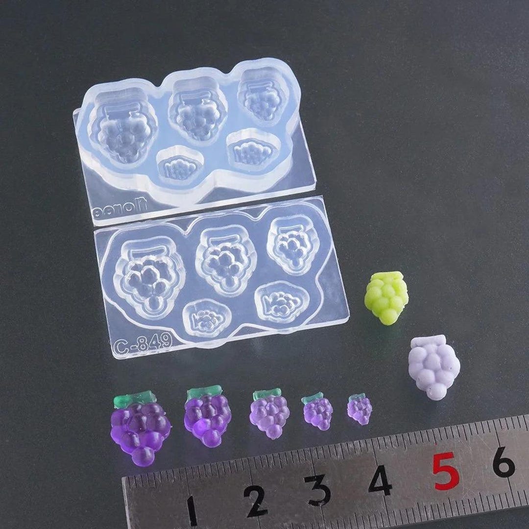 Miniature Fruit Gummy Mold Grape High Quality Silicone Soft Mold for ...