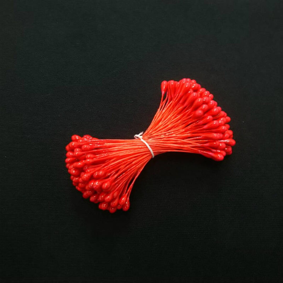 Flower Pip Red (red Seed) S Diameter 2mm 144pcs Made in Japan Perfect ...