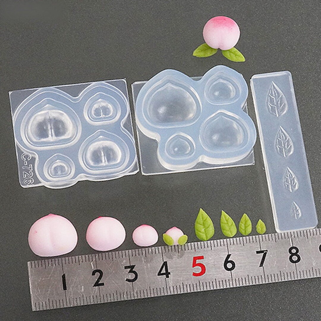 Lovely Food Series 3D Peach Mold High Quality Silicone Soft Mold for ...