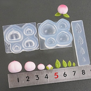 Lovely Food Series 3D Peach Mold High Quality Silicone Soft Mold for ...