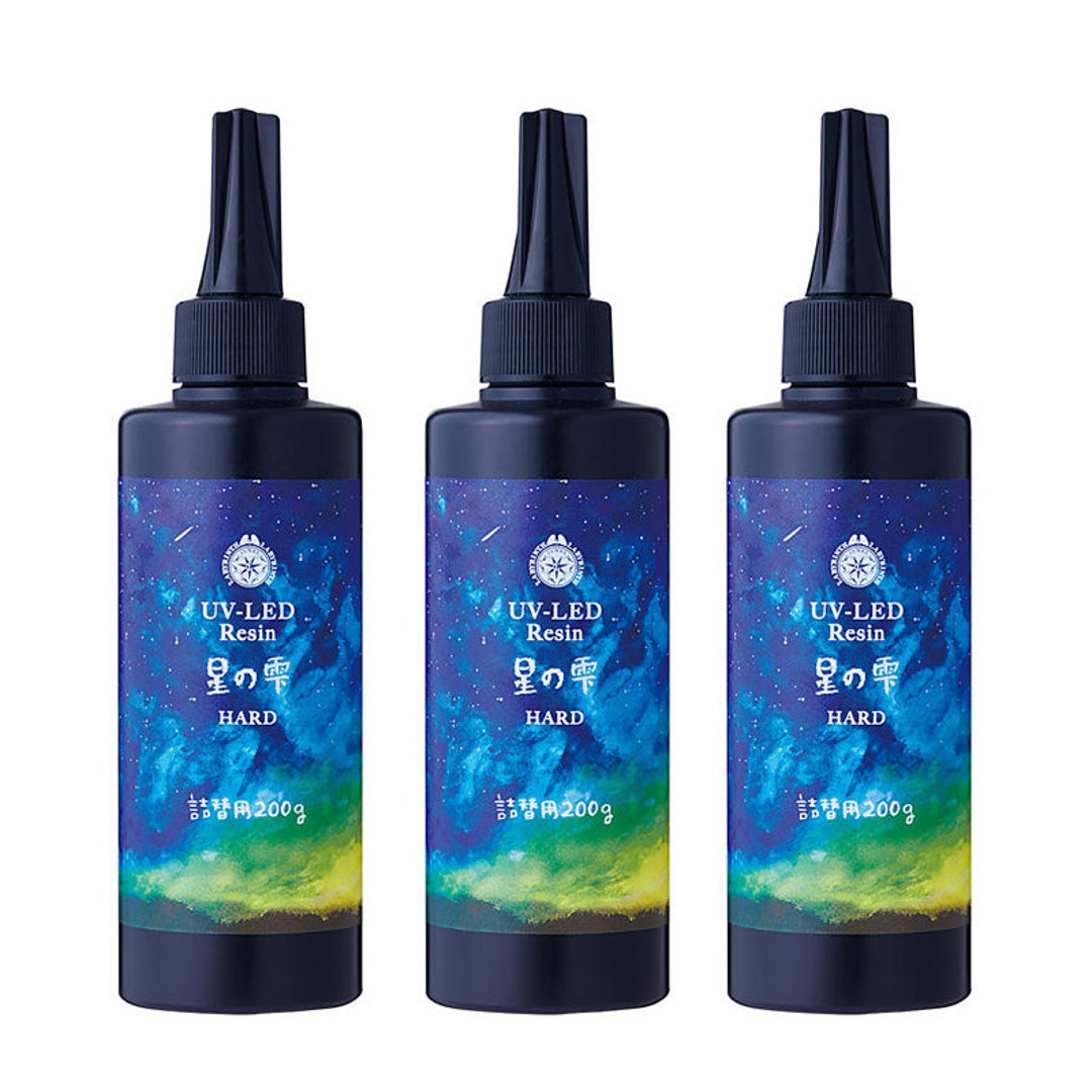 3 Pcs Padico UV-LED Resin Star Drop Hard 200g, Cures in Minutes With UV ...