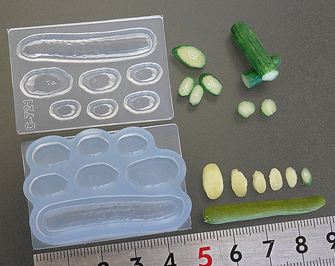 Lovely Food Series 3D Cucumber Mold High Quality Silicone Soft Mold for ...