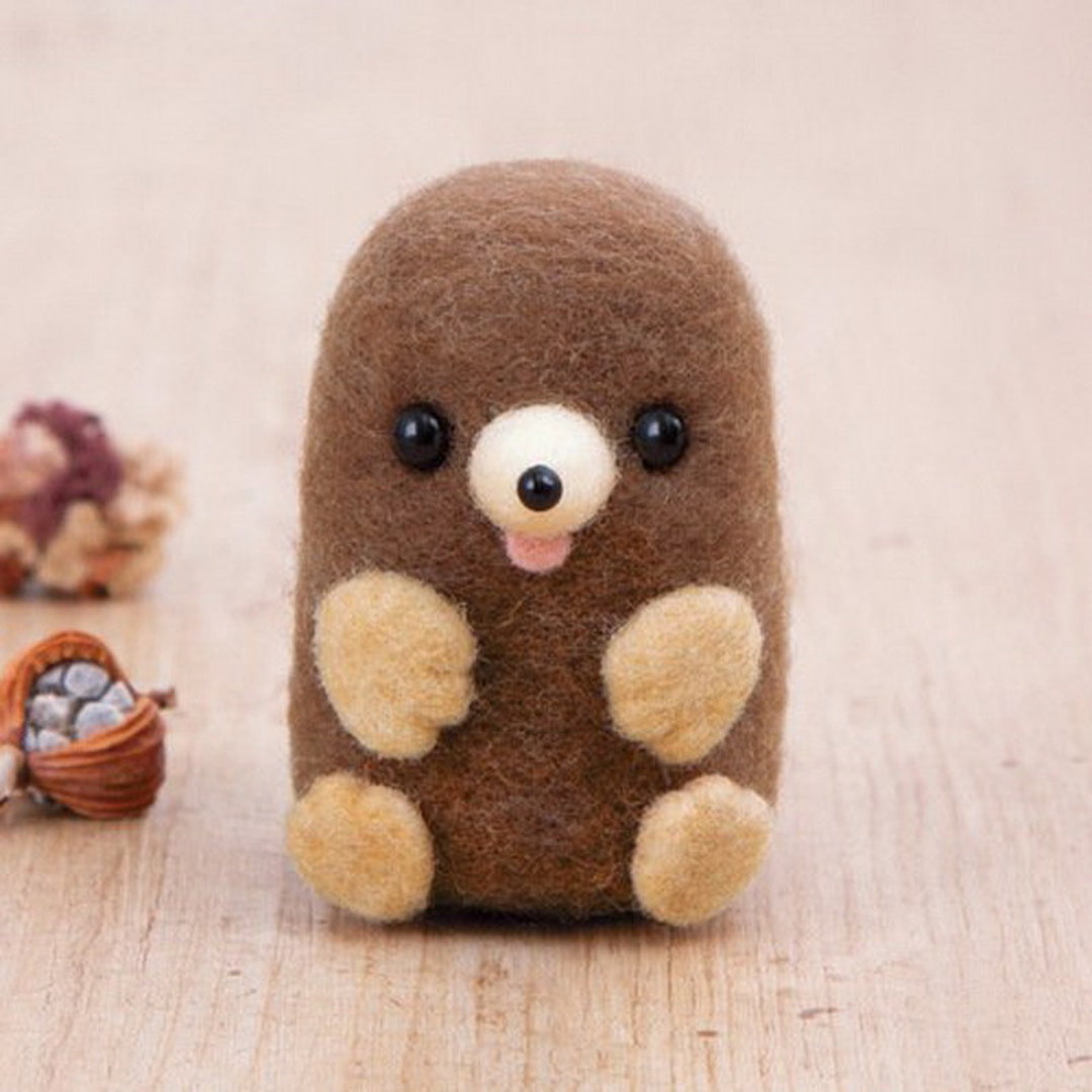 Timid Gopher DIY Handmade Wool Felt Kit - Japanese Kit Package H441-601 - Etsy