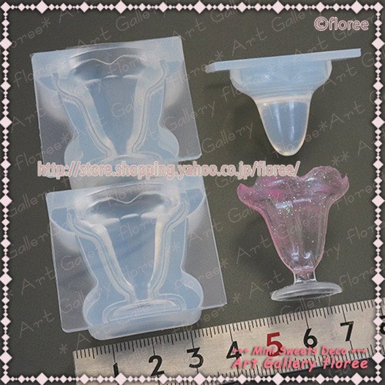 Miniature Series Parfa Glass (L) Mold High Quality Silicone Soft Mold ...