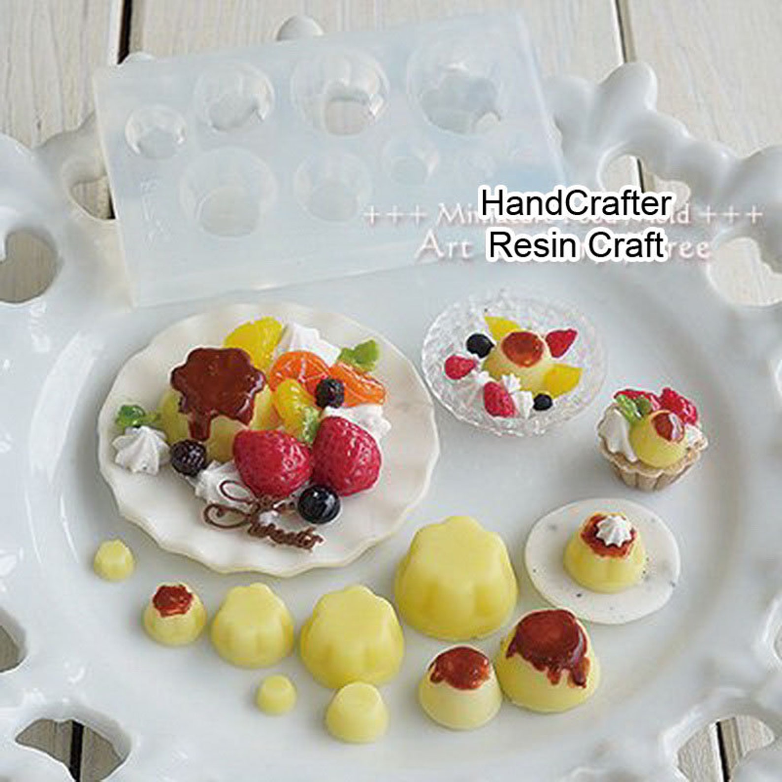 Lovely Sweets Mini 3D 2 Types of Pudding High Quality Silicone Soft ...