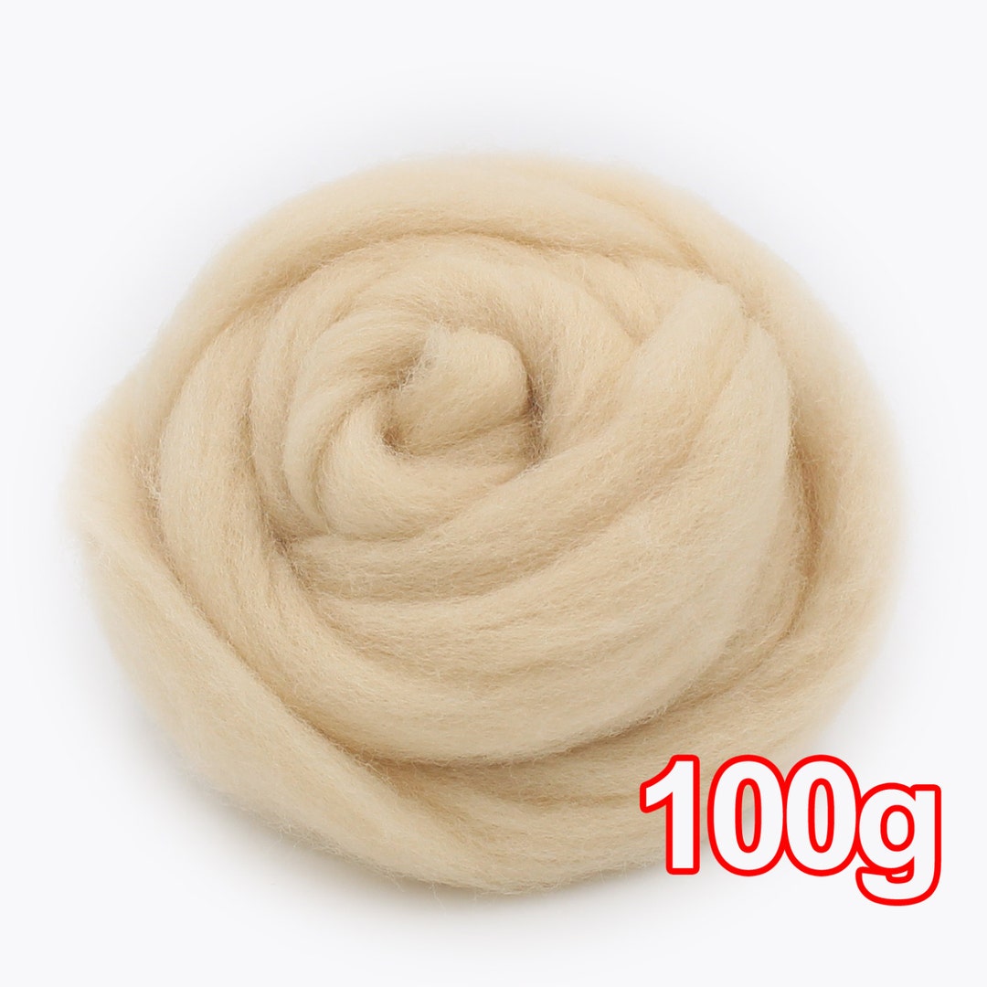 100g Super Fast Felting Short Fiber Wool Perfect in Needle Felt and Wet ...