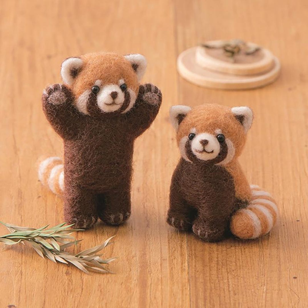 Red Panda (can Make 2) DIY Handmade Wool Felt Kit - Japanese Kit ...