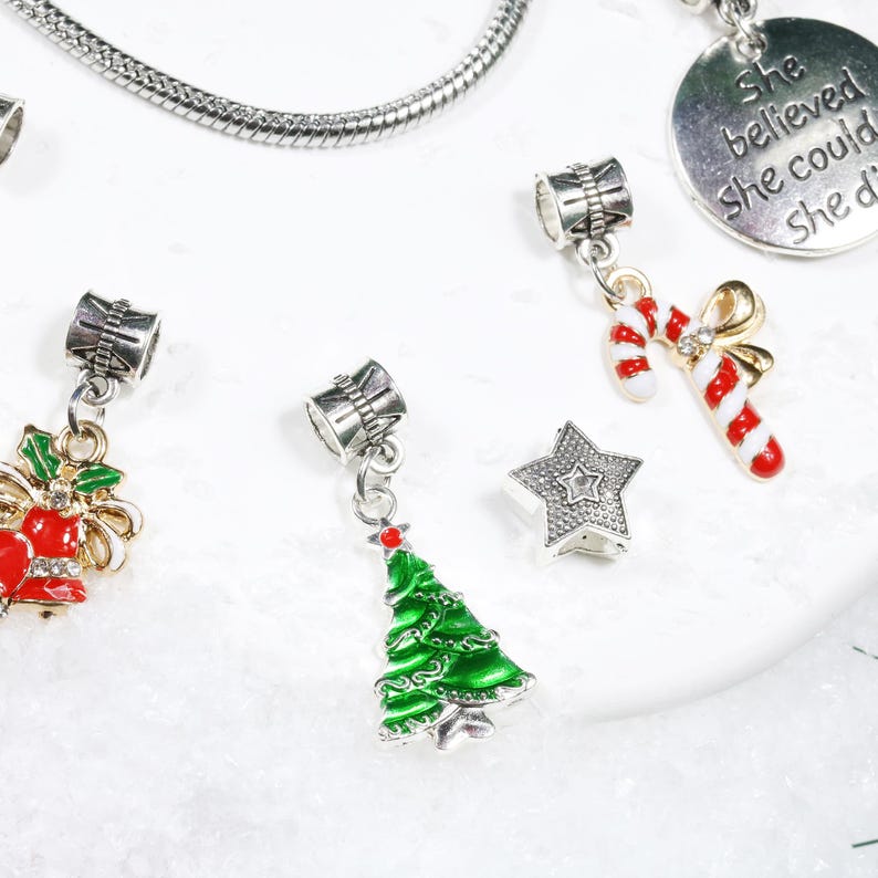 Christmas Bracelet Making Kit, Christmas Party Activity, Festive Gift ...