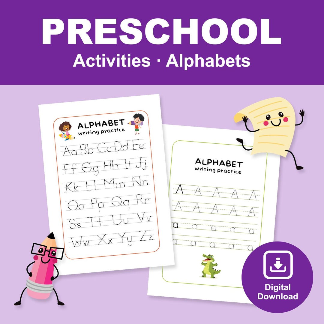 Alphabet Tracing Worksheets for Kids, 27 Pages, A4 Tracing Printable ...