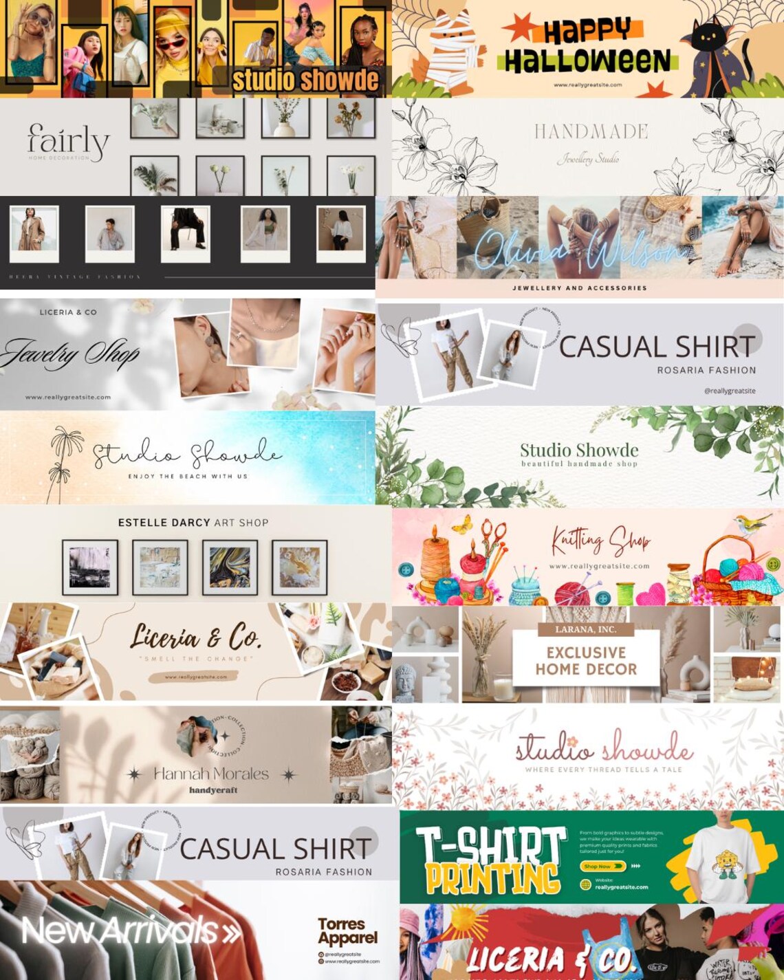 22 Editable Etsy Shop Banner Templates: Canva Bundle (digital Download ...