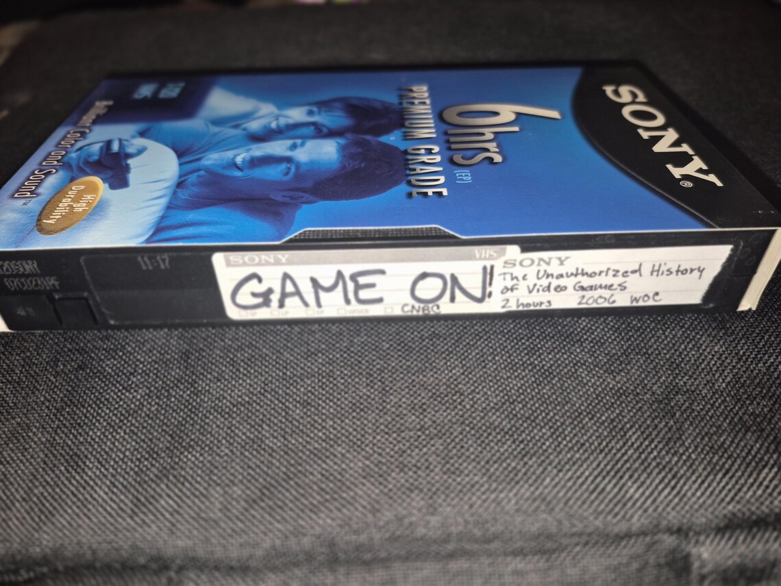 VHS Tape Game On! the Unauthorized History of Video Games CNBC 2006 ...