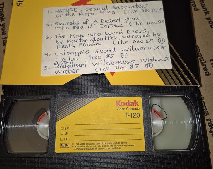 Recorded VHS Tape Chicago 1980's PBS Documentaries 6 Hours - Etsy