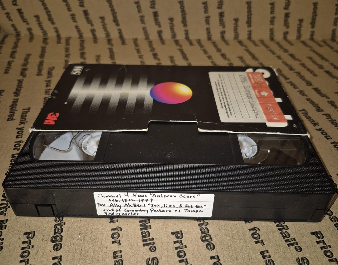 VHS Tape Fox Channel 4 News 1999 Anthrax Scare Ally Mc Beal With ...