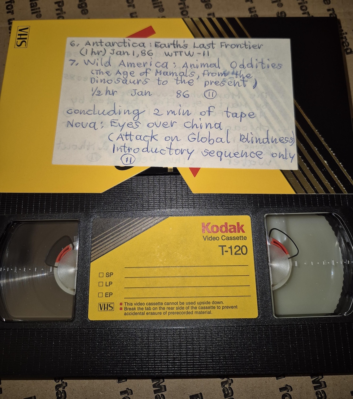 Recorded VHS Tape Chicago 1980's PBS Documentaries 6 Hours - Etsy