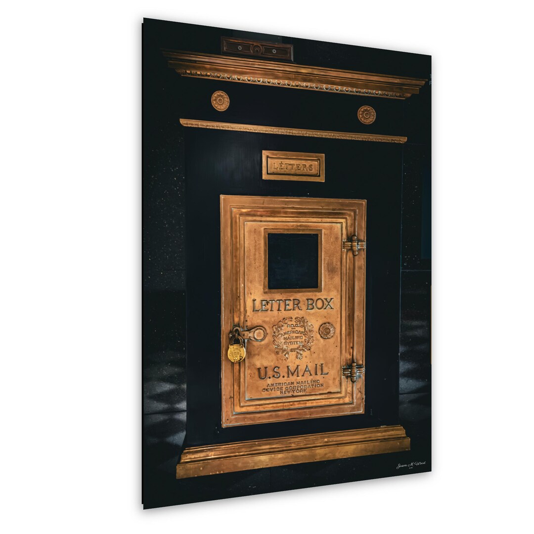 Vintage Brass U.S. Mail Letter Box Photo Print - Etsy