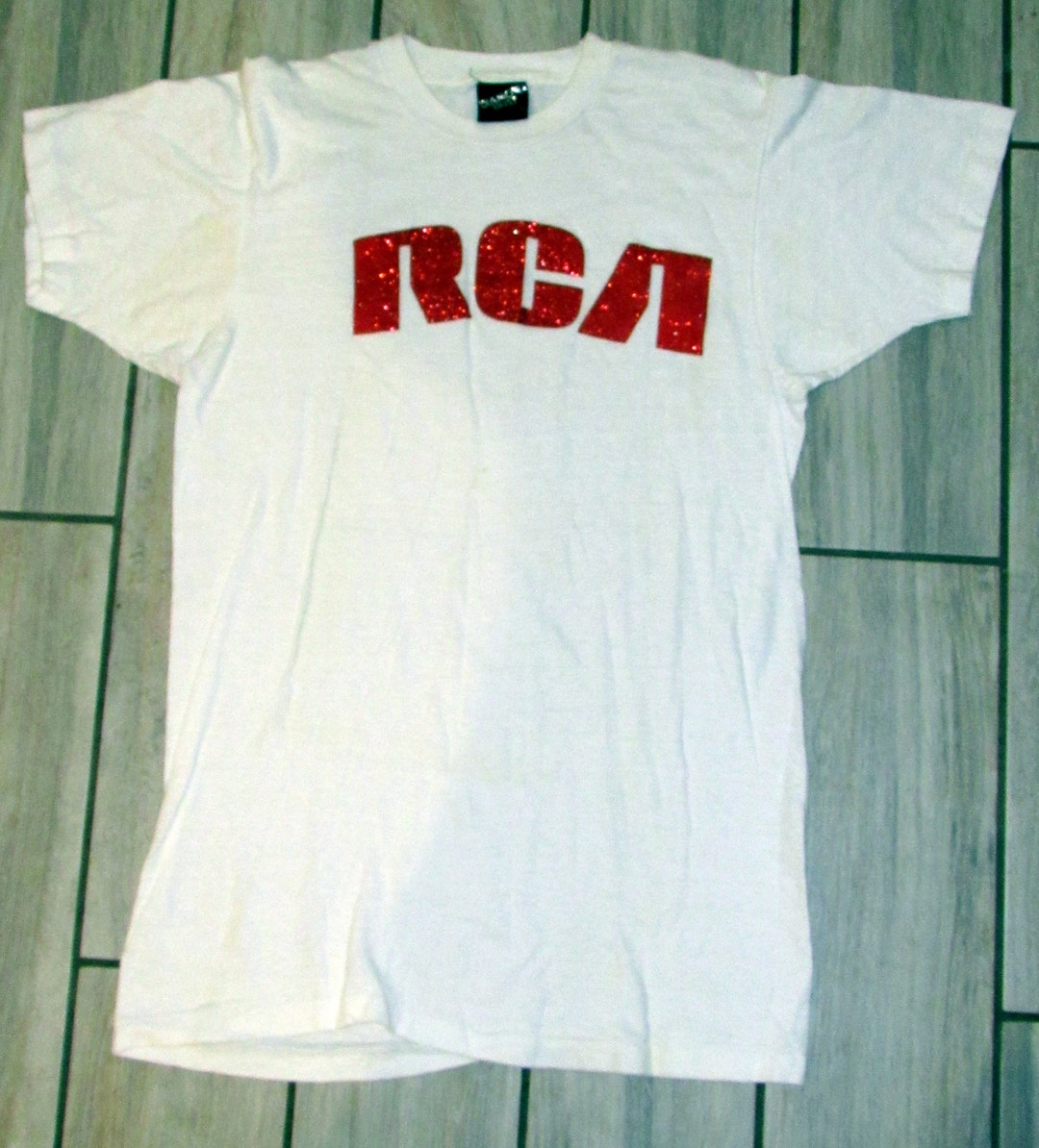 RCA Records 1990's Promo Promotion Vintage T-shirt W/ Disco Sparkle ...