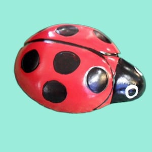 Ready to Paint Cement/concrete, Ladybug Rock, U Paint, DIY Cement ...