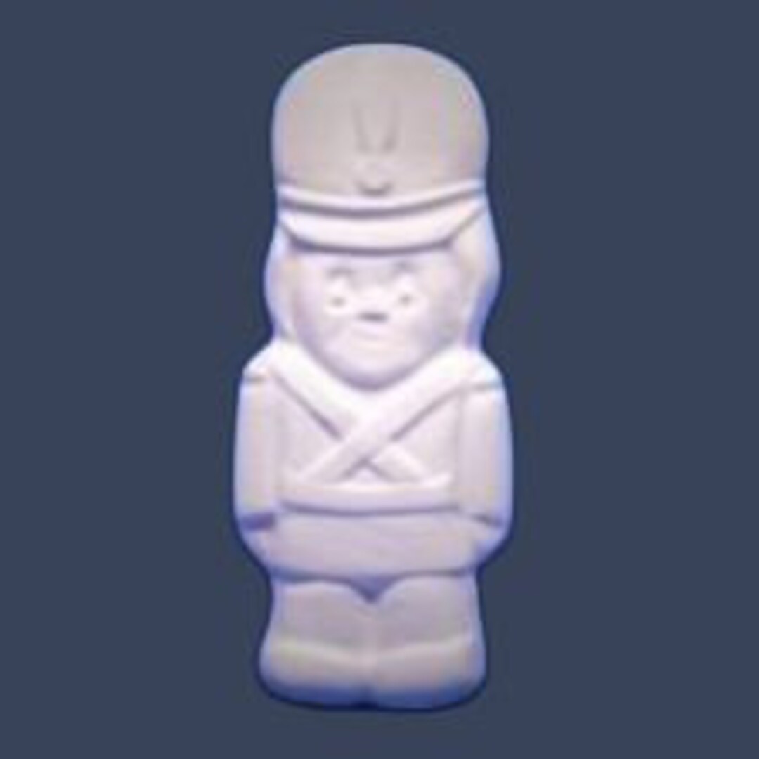 Ready to Paint Plaster Toy Soldier, Nutcracker, U Paint, DIY Plaster ...