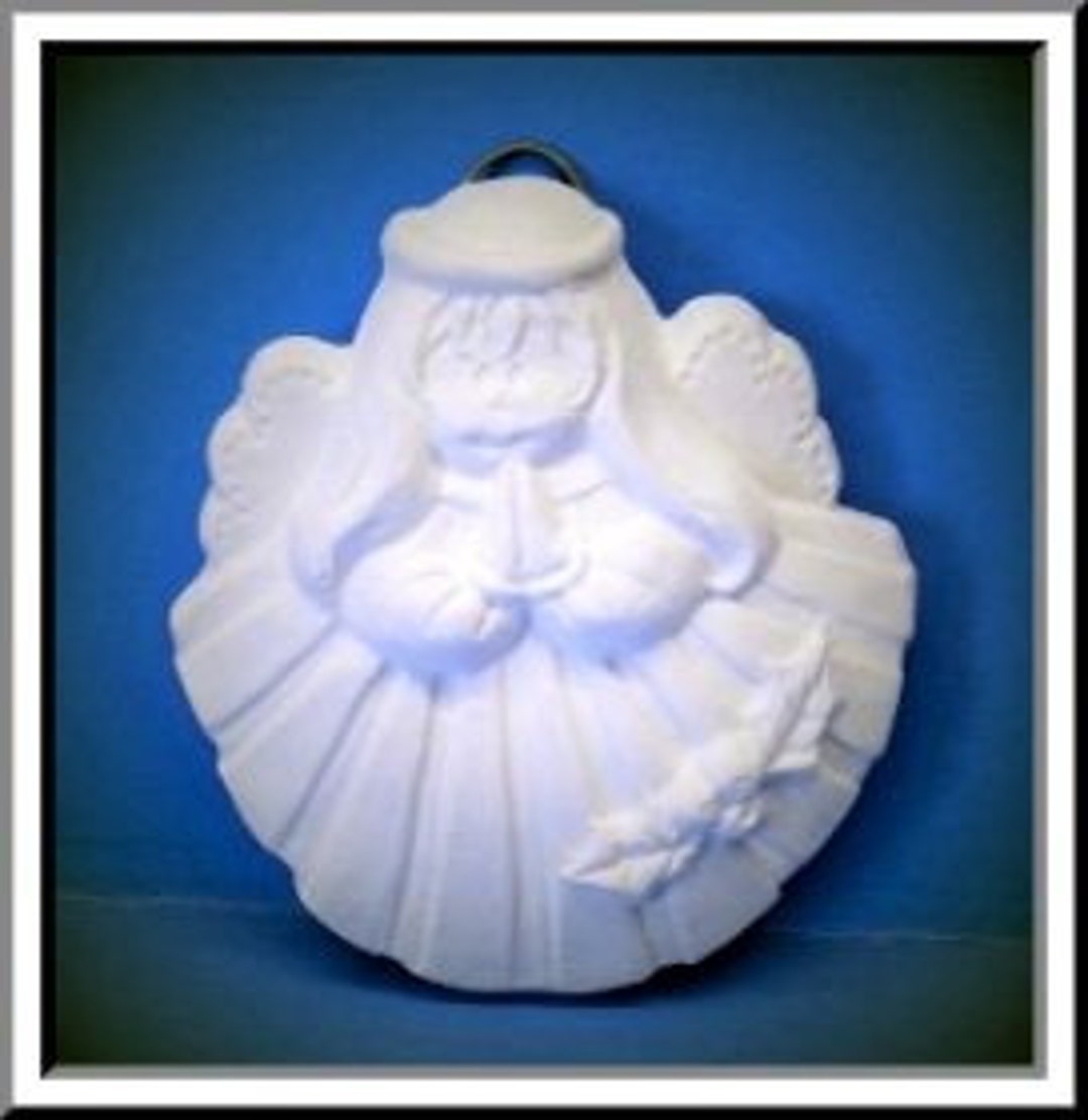 Ready to Paint Plaster Angel Seashell Angel Shell Angel U - Etsy