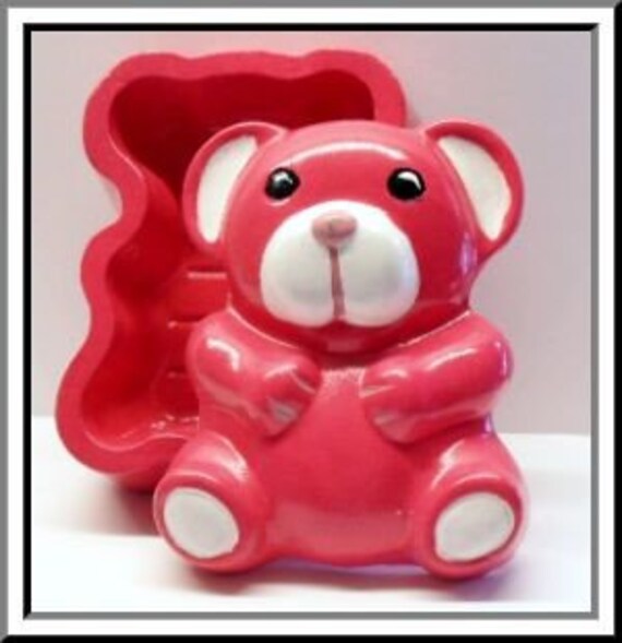Ready To Paint Plaster Teddy Bear Bear Trinket Box U Paint | Etsy