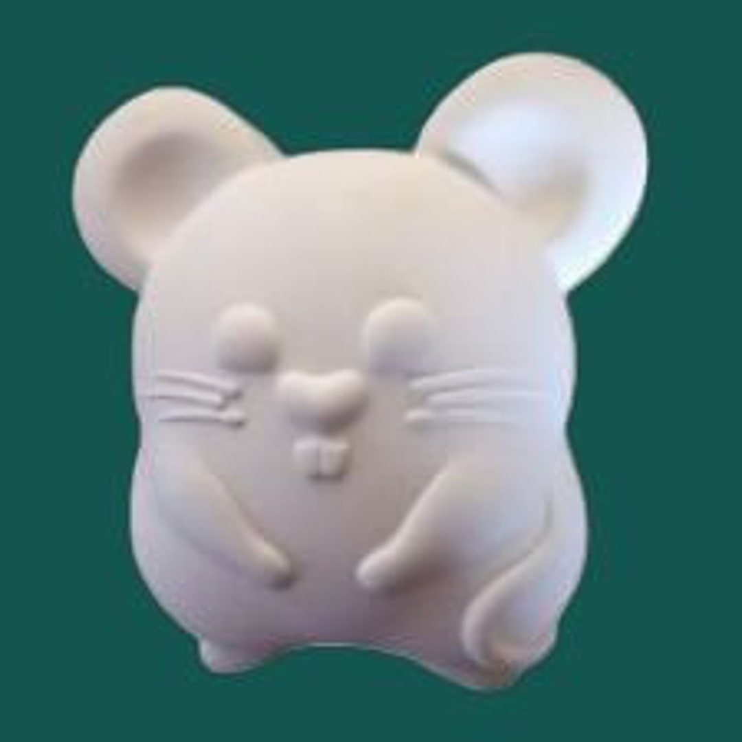 Ready to Paint Plaster Craft, Cute Mouse, Mouse, Decoration, Gift ...