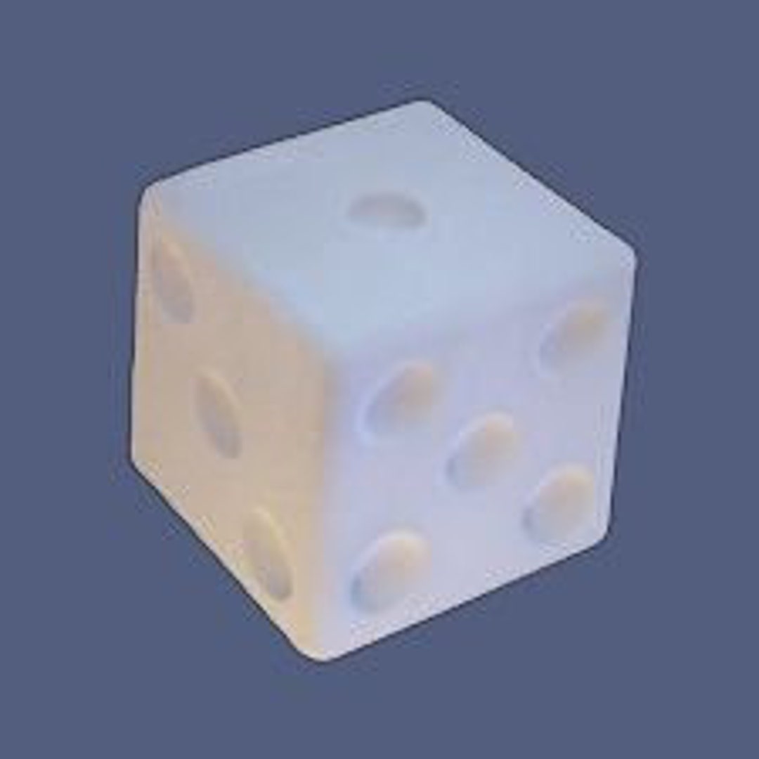 Ready to Paint Plaster, Single Die, Dice, Decoration, Ornament, U Paint ...