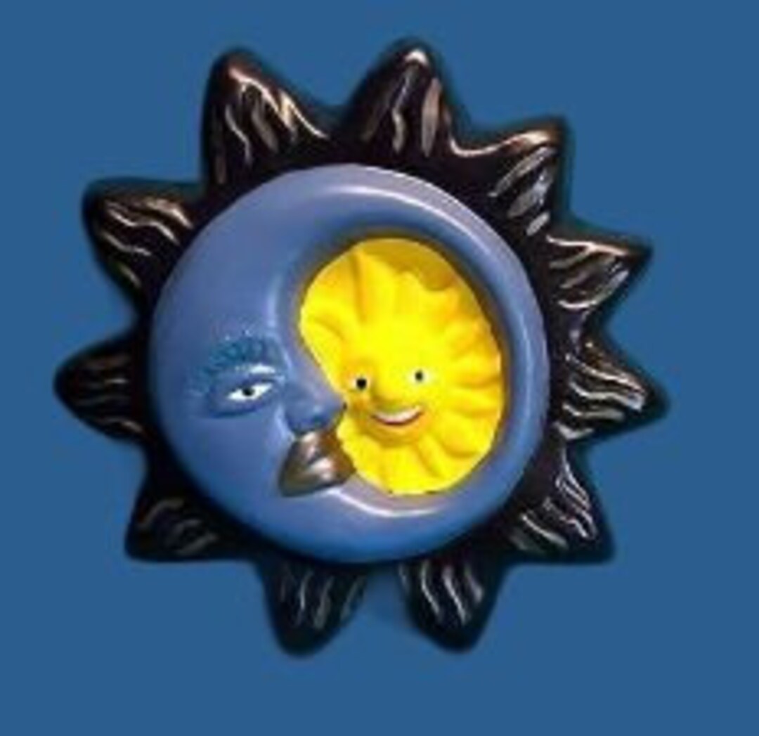 Ready to Paint Plaster, Moon N Sun, Eclipse, Wall Décor, U Paint, DIY ...