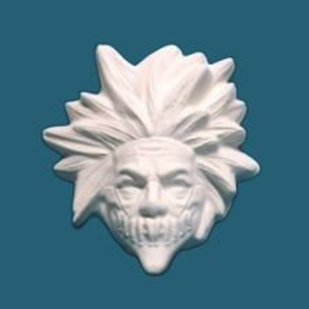 Ready to Paint Plaster, Scary Clown, Horror, Ornament, U Paint, DIY ...