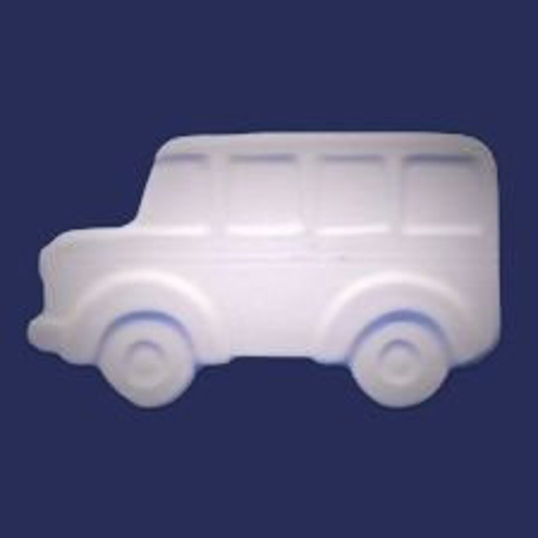 Ready to Paint Plaster, School Bus, Van, Kids Party, Ornament, U Paint ...