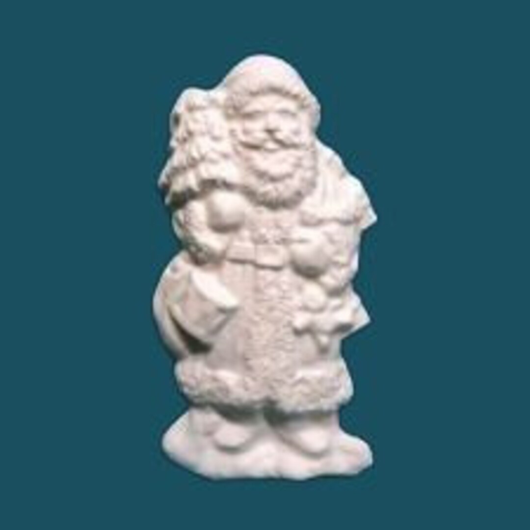 Ready to Paint Plaster, Santa Holding Tree, U Paint, DIY Plaster ...