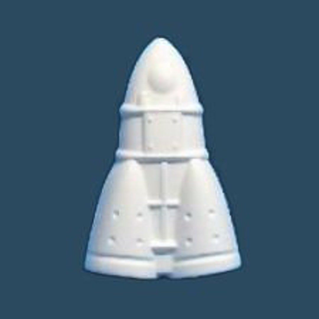 Ready to Paint Plaster, Rocket, Rocket Ship, U Paint, DIY Plaster ...