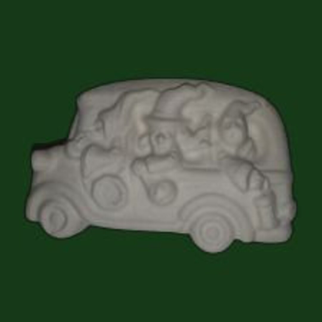 Ready to Paint Plaster Craft, Spooky Bus, Halloween, Horror, U Paint ...