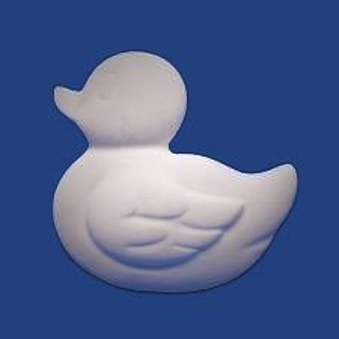 Ready to Paint Plaster Duck, Rubber Ducky, U Paint, DIY Plaster ...