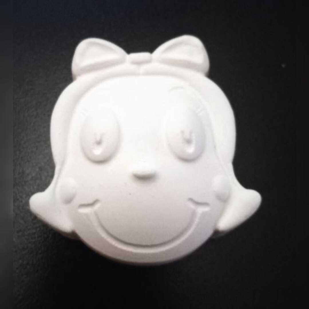 Ready to Paint Plaster, Cute Girl Face, Christmas, Ornament, U Paint ...