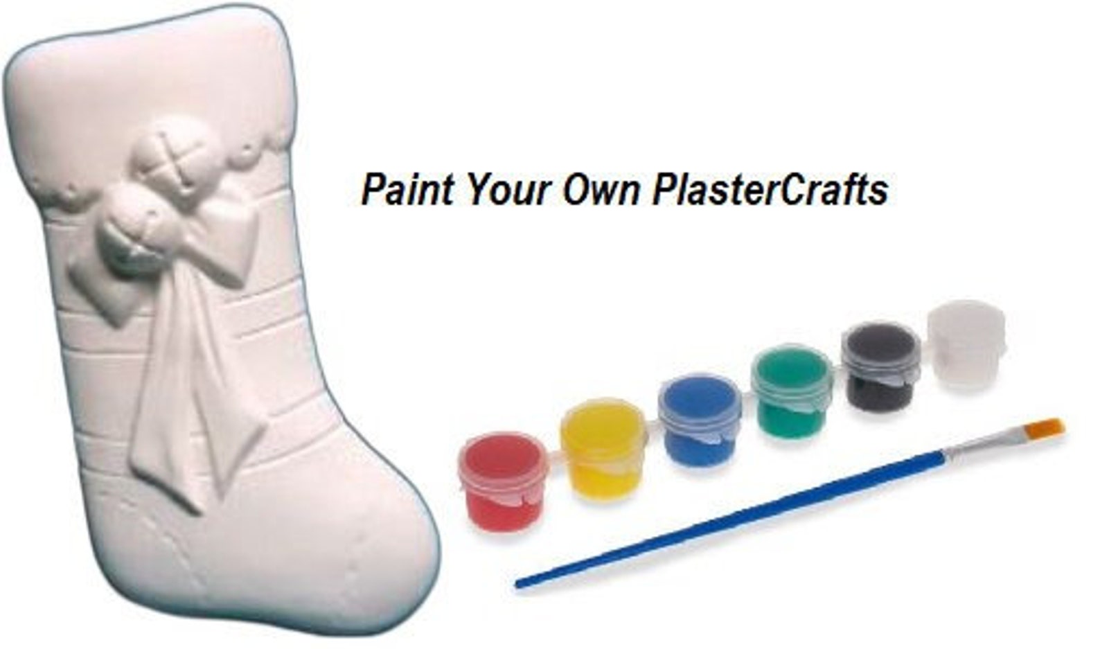 Ready to Paint Plaster Christmas Stocking Ornament U Paint - Etsy