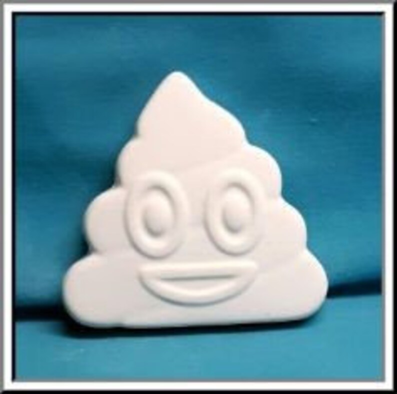 Ready to Paint Plaster Poop Emoji Emojis U Paint DIY - Etsy