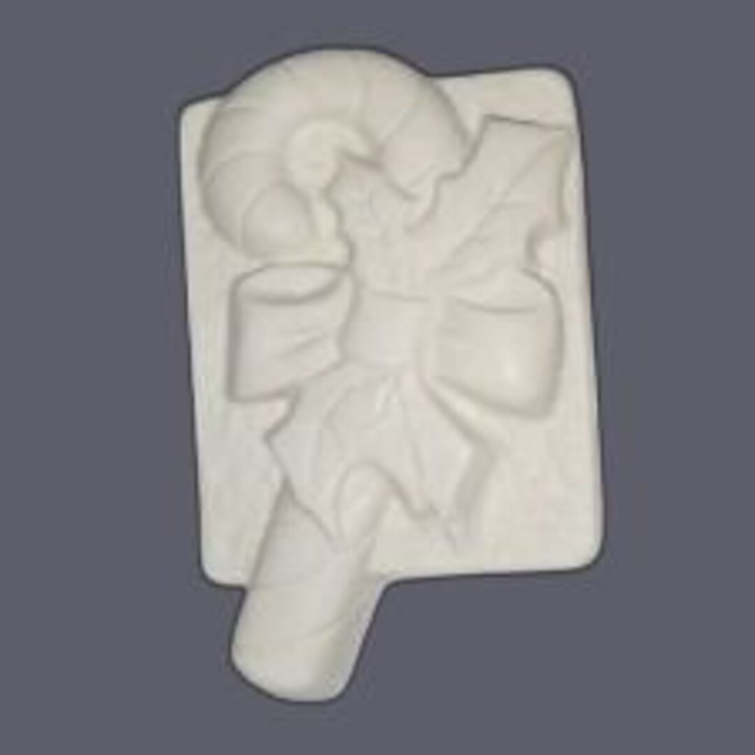 Ready to Paint Plaster, Candy Cane on Present, Ornament, U Paint, DIY ...