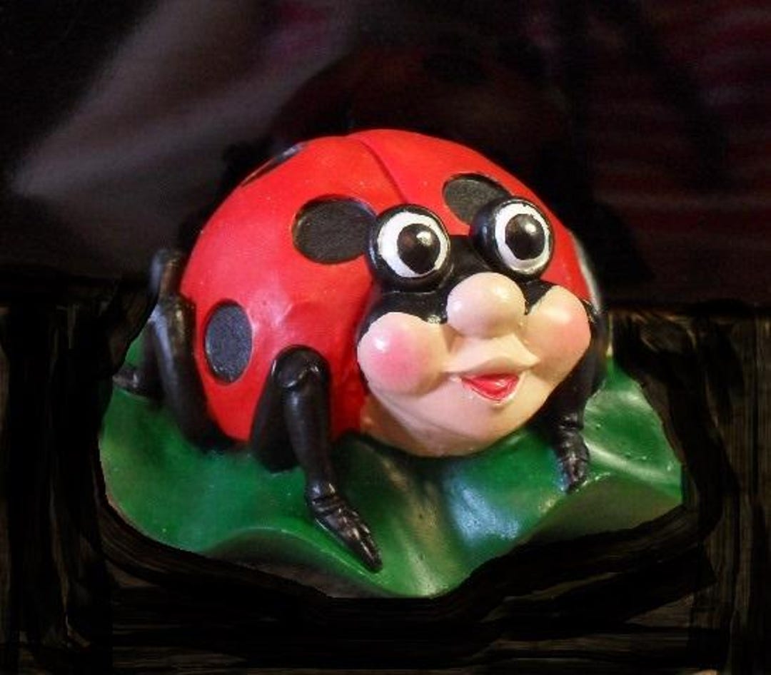 Ready to Paint Plaster, Ladybug on Leaf, U Paint, DIY Plastercraft ...