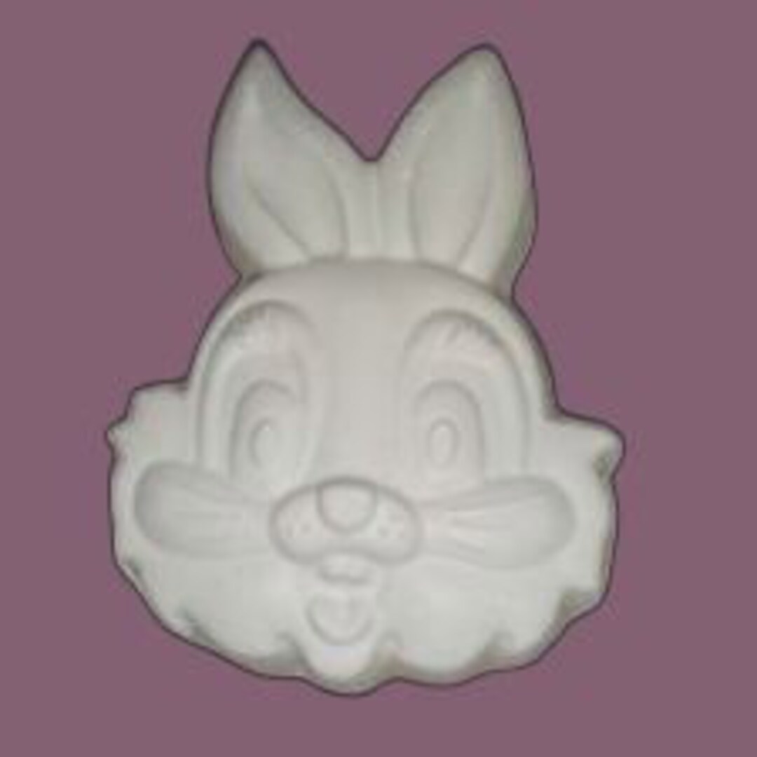 Ready to Paint Plaster, Smiling Bunny, Bunny, Easter, U Paint, DIY ...