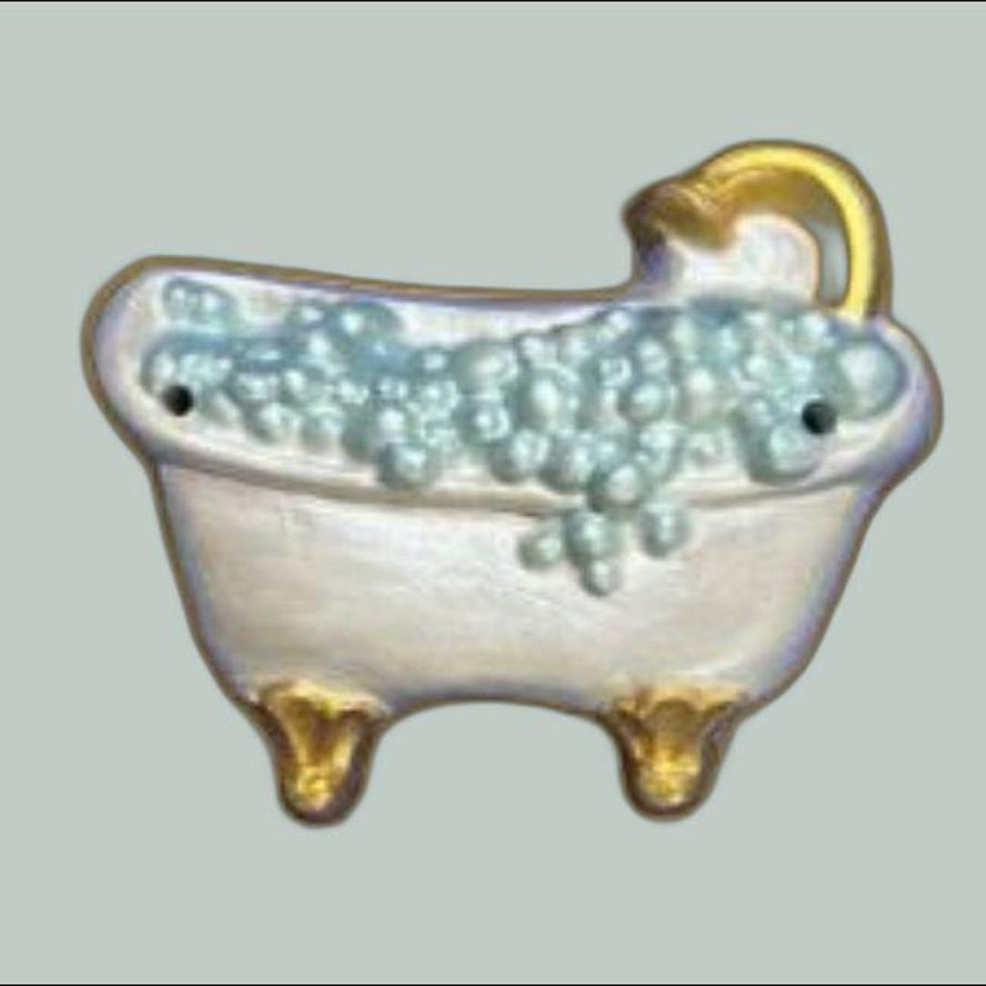 Ready to Paint Plaster, Bath Tub, Bathroom Décor, Wall Décor, U Paint ...